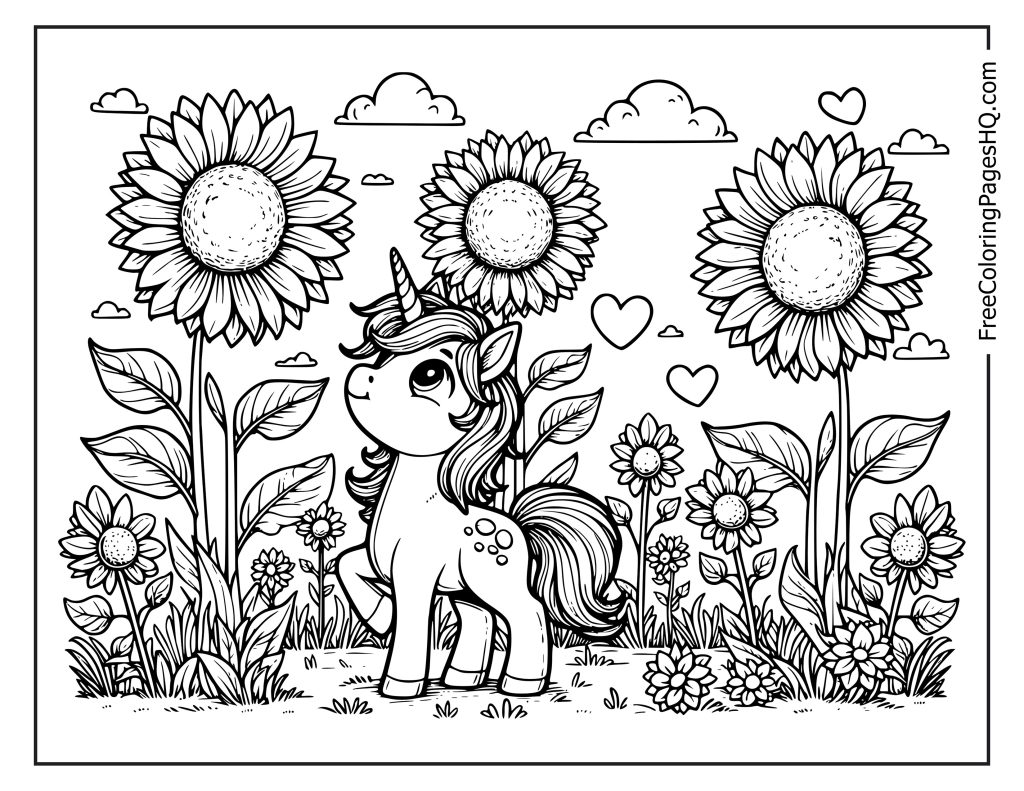 Unicorn Coloring Pages for Kids – 59 Free & Printable Fun and Magical ...