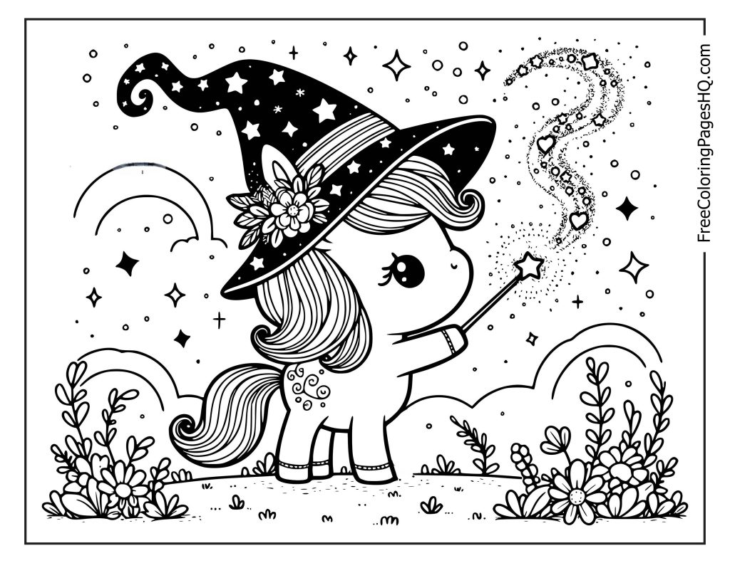 Unicorn Coloring Pages for Kids – 59 Free & Printable Fun and Magical ...