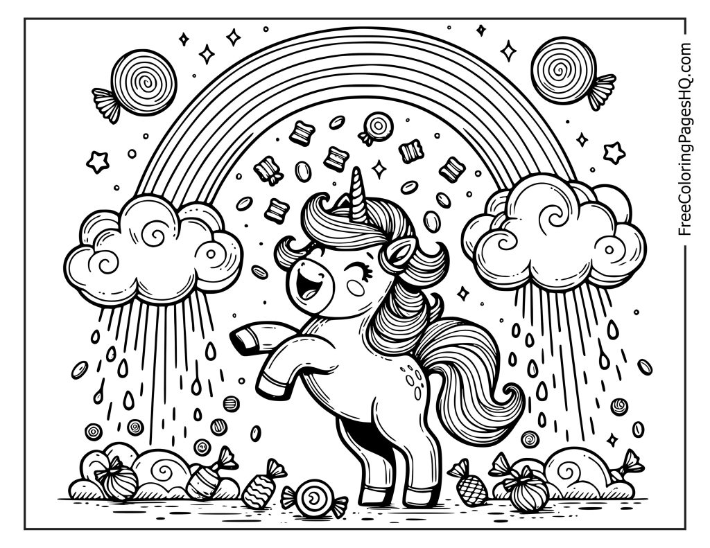 Unicorn Coloring Pages for Kids – 59 Free & Printable Fun and Magical ...