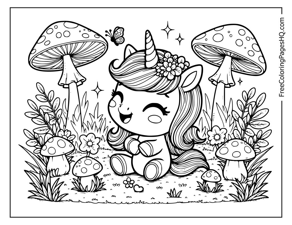 Unicorn Coloring Pages for Kids – 59 Free & Printable Fun and Magical ...